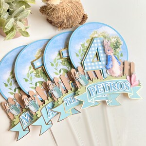 Peter Rabbit Cake Topper, Easter Cake Topper, Bunny Cake Topper, Peter ...