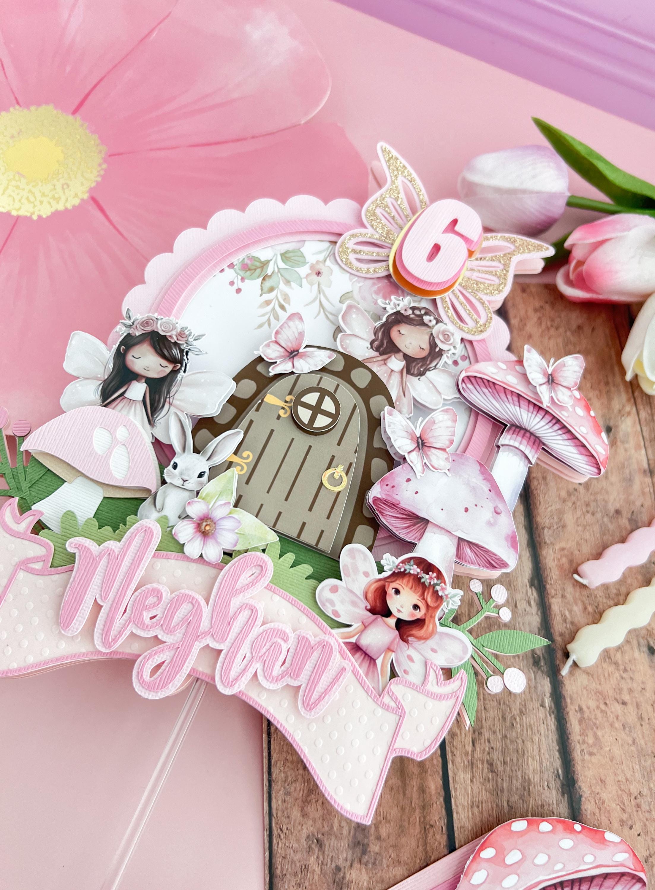 Fairy Cake Topper, Fairy Garden Party, Enchanted Fairy Cake Topper ...