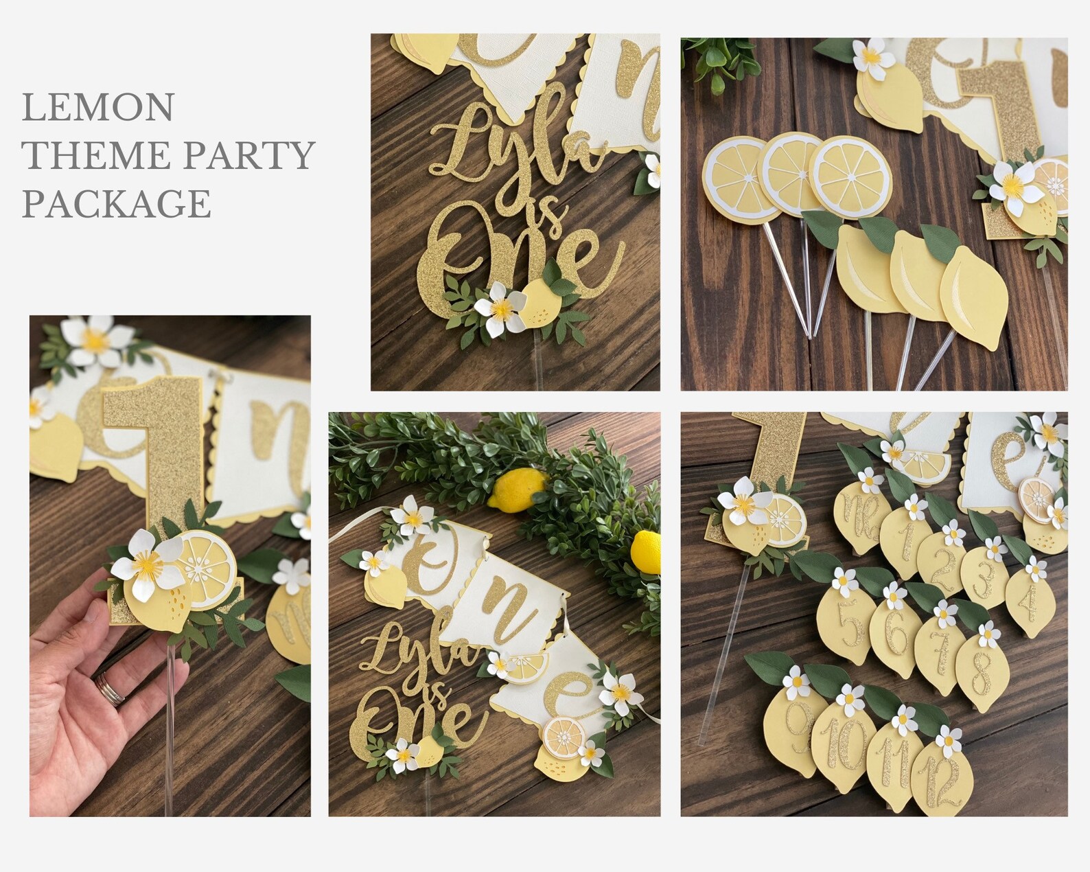 Lemonade High Chair Banner Lemonade Partylemonade First - Etsy