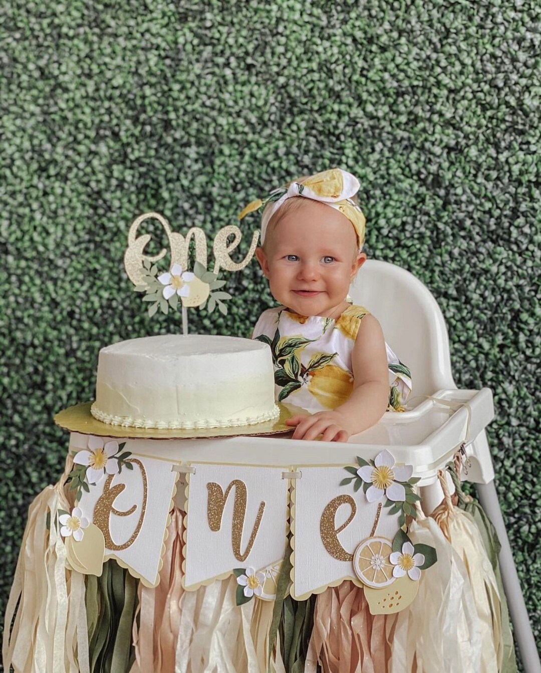 Lemonade High Chair Banner, Lemonade Party,lemonade First Birthday High ...