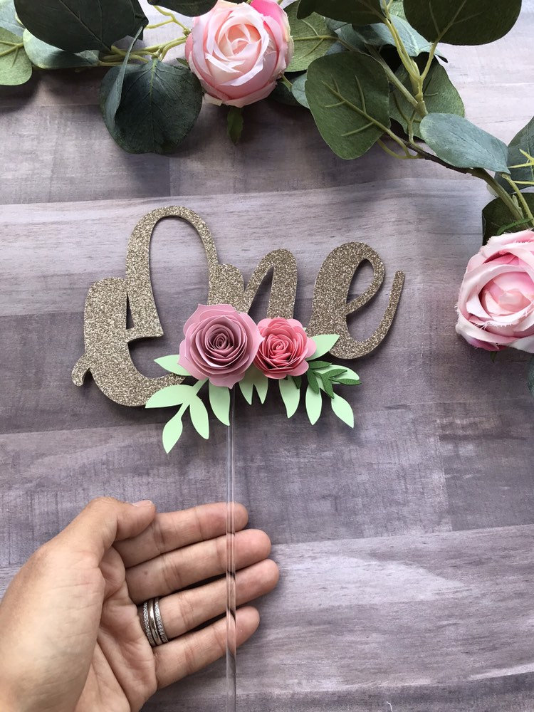 One Cake Topper 1st Birthday Cake Topper Smash Cake Topper | Etsy