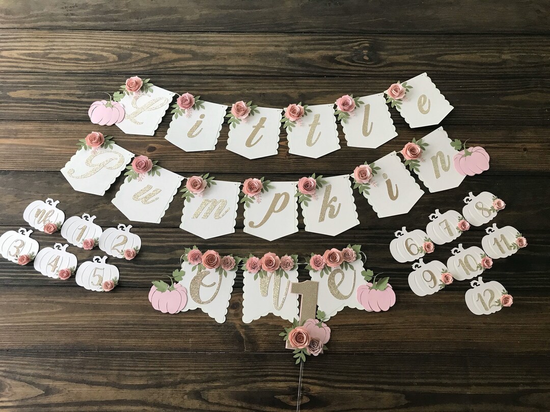 My Little Pumpkin Party, Fall Pumpkin Banner, Pumpkin High Chair Banner ...