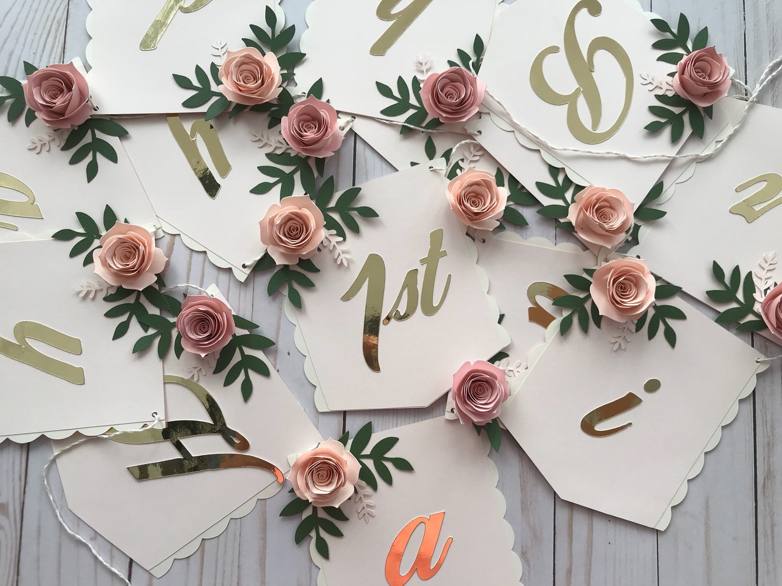 Boho Floral Banner Floral Banner Boho Floral Garland 1st | Etsy