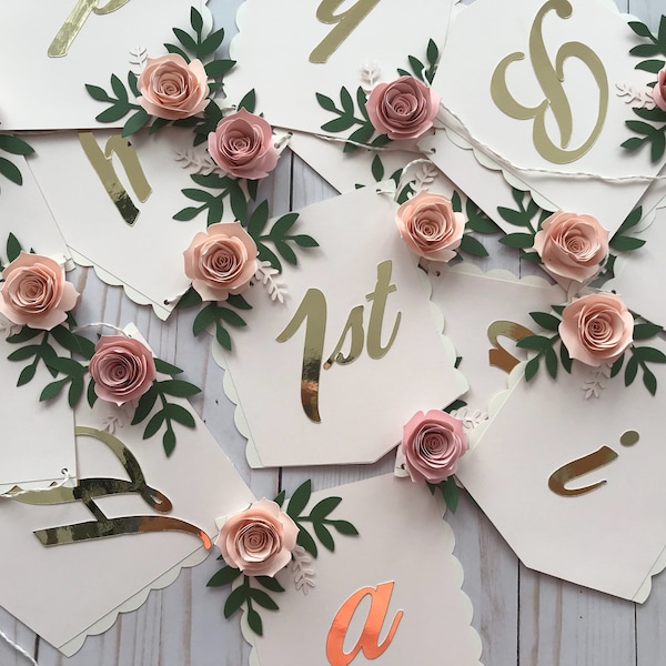 Floral Banner - Etsy