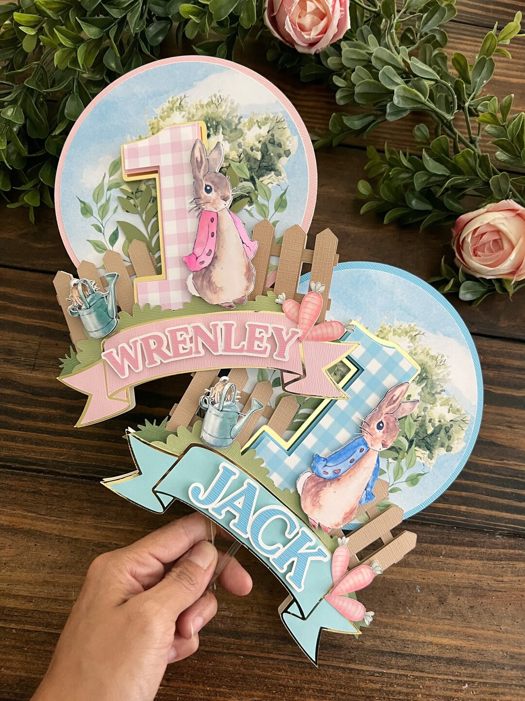 Peter Rabbit Cake Topper, Easter Cake Topper, Bunny Cake Topper, Peter ...