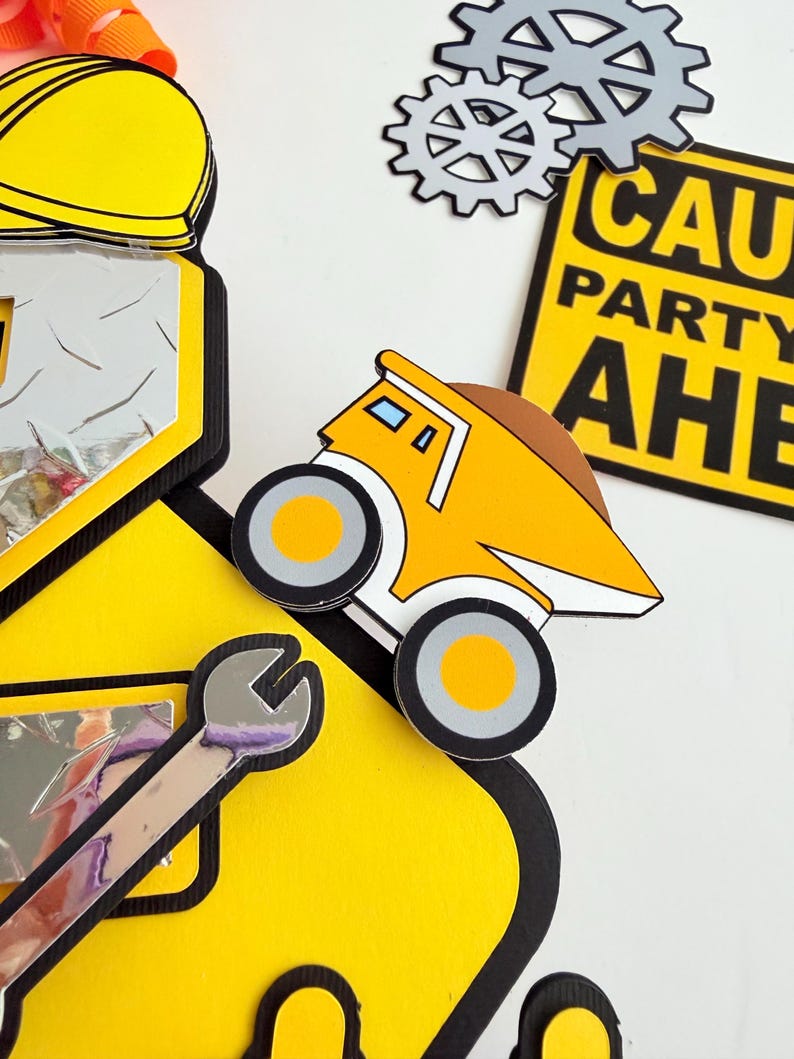 Construction Cake Topper, Excavator Cake Topper, Construction Birthday ...