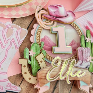 My First Rodeo Cake Topper, First Rodeo Party Decor, Rodeo Party Decor ...