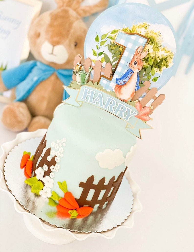 Peter Rabbit Cake Topper Easter Cake Topper Bunny Cake - Etsy