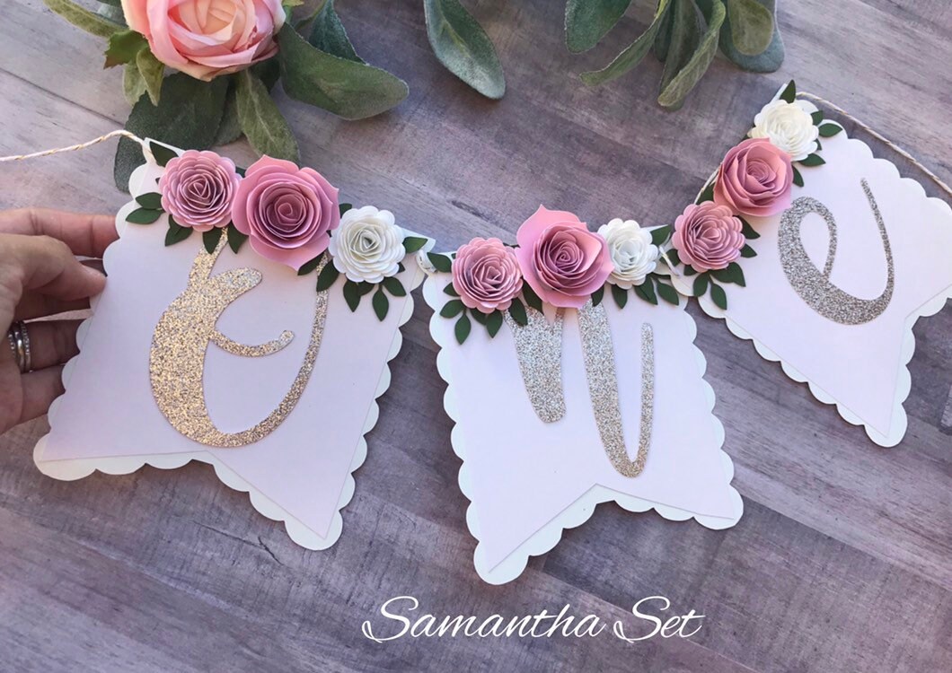 Floral High Chair Banner, Floral Party Package, Floral Banner, Boho ...