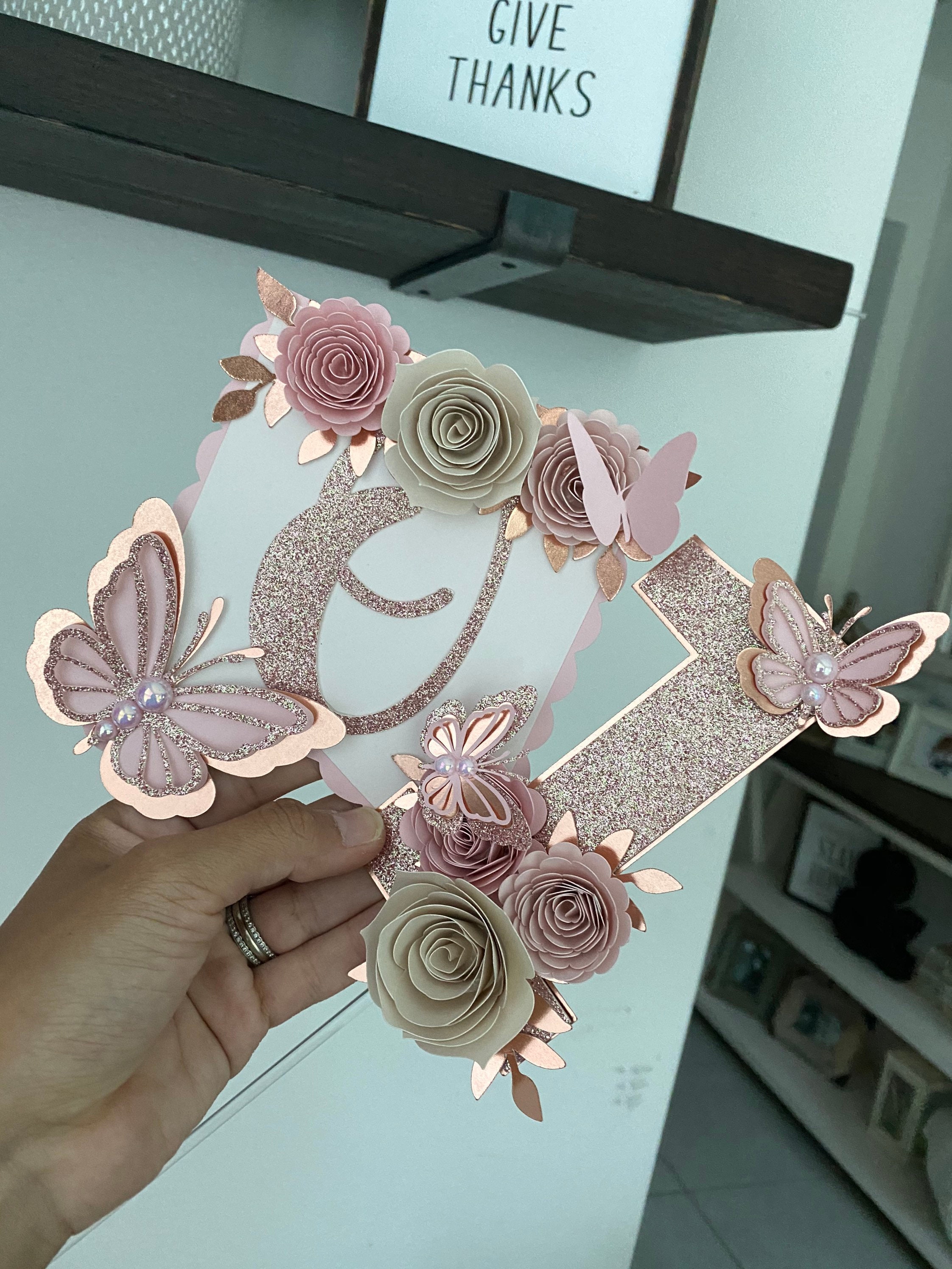 Butterfly Theme Banner Butterfly Floral Banner 1st Birthday | Etsy