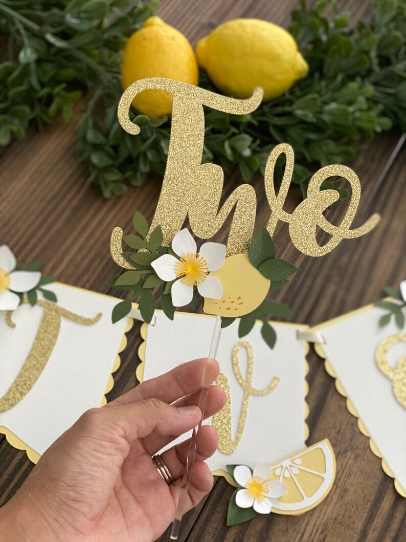 Lemon Theme High Cake Topper, Lemonade Party, Lemonade 1st Birthday ...