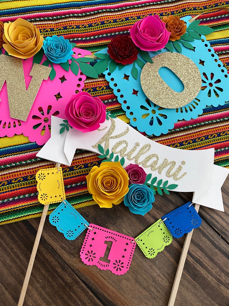 Coco inspired high chair banner fiesta birthday party | Etsy