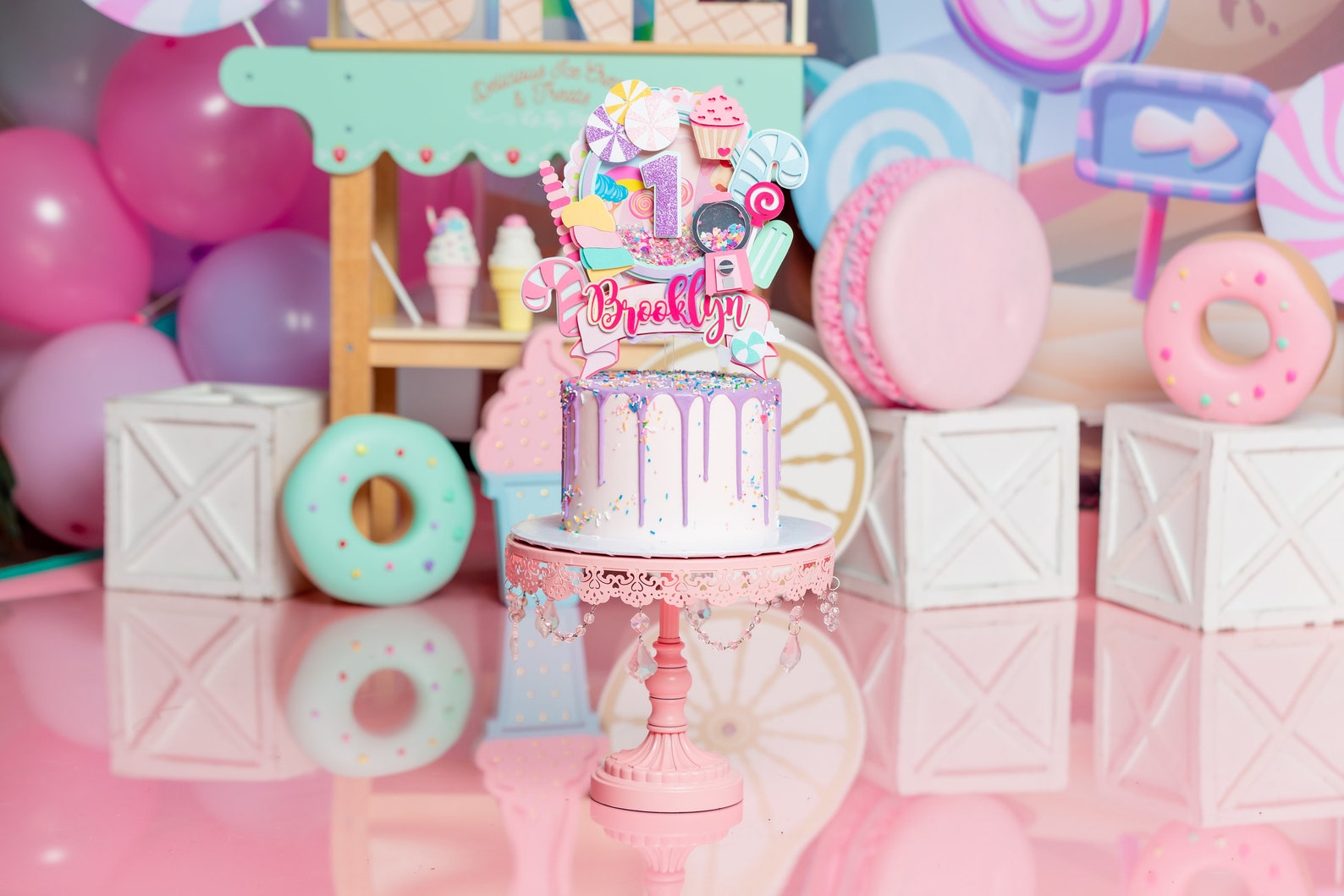 Candyland Cake Topper | Sweet Candy Theme Birthday Decoration ...