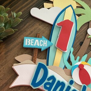 Beach Theme Cake Topper, Beach Party Theme, Summer Cake Topper - Etsy