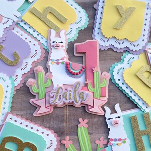 Llama Happy Birthday Banner First Fiesta Banner Llama - Etsy