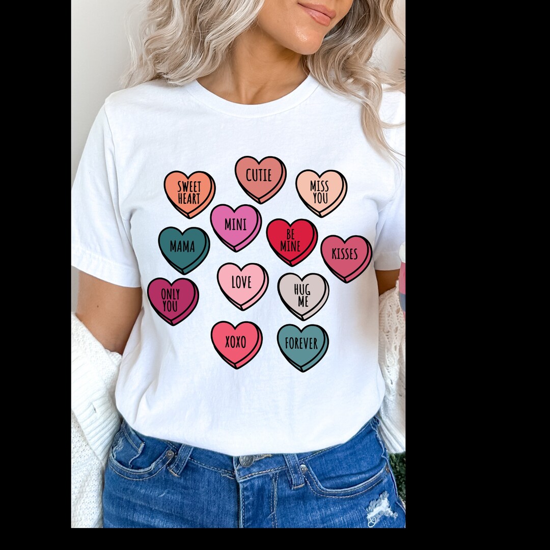 Corazones de San Valentín Camiseta de amor Conversaciones corazones ...