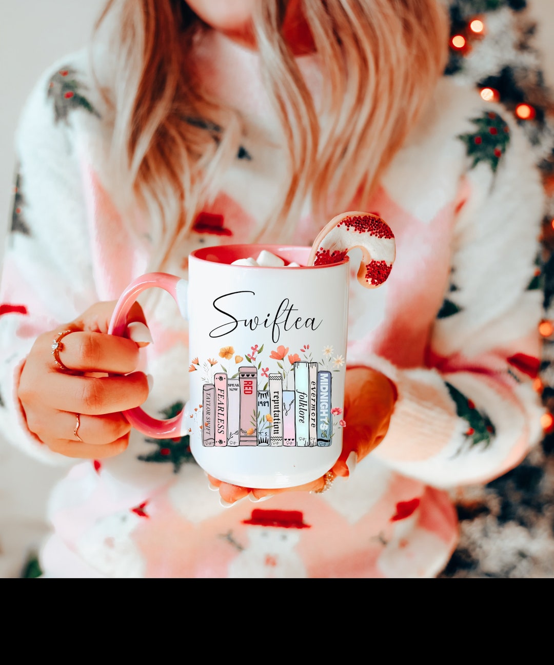 Swiftea Mug, Floral Music Album Mug, Gift for Her, Trendy Gift ...