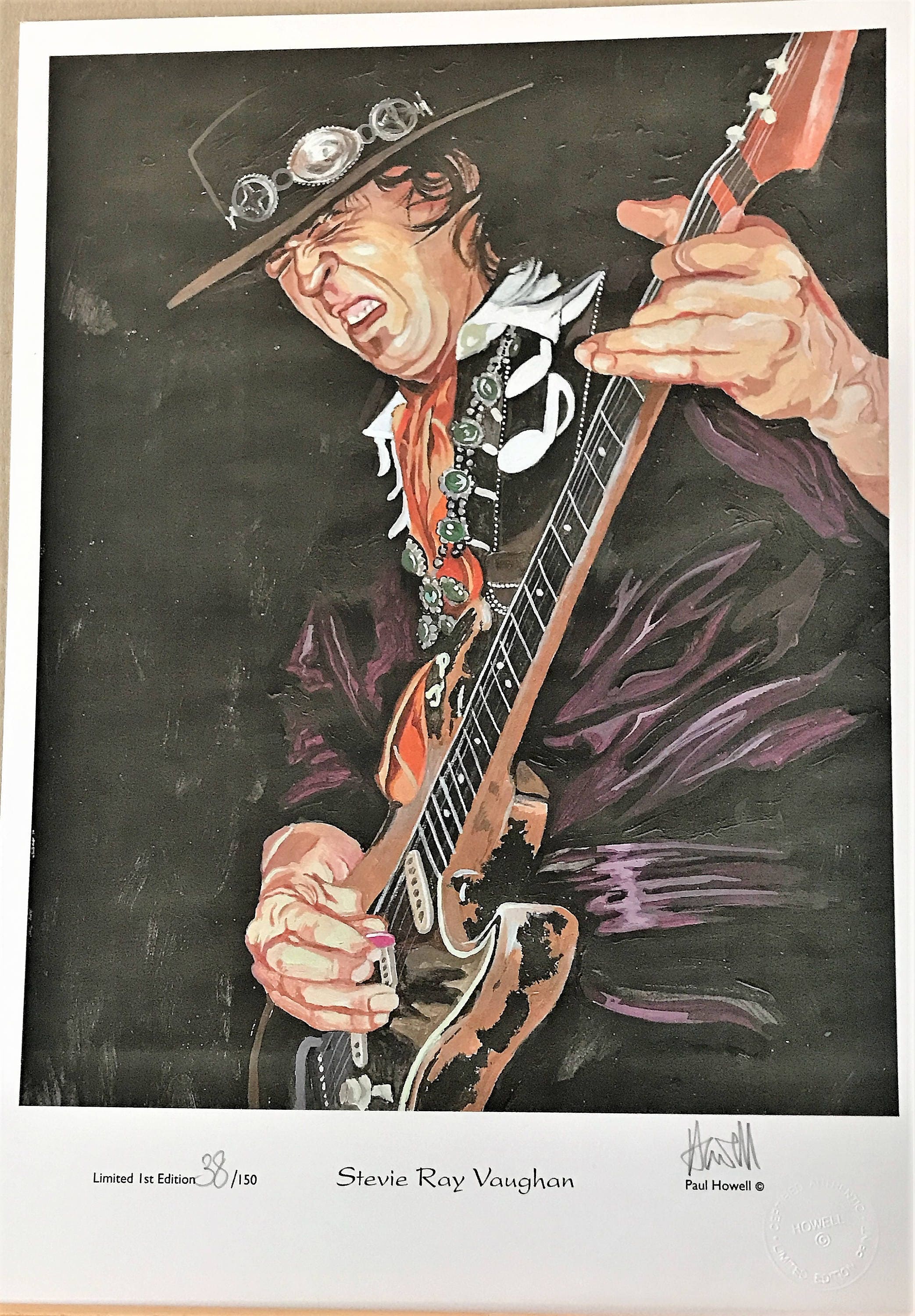 Stevie Ray Vaughan Without Hat