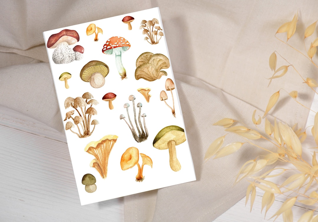 Mushroom Card Digital Download Cute Mushroom Card Print at - Etsy