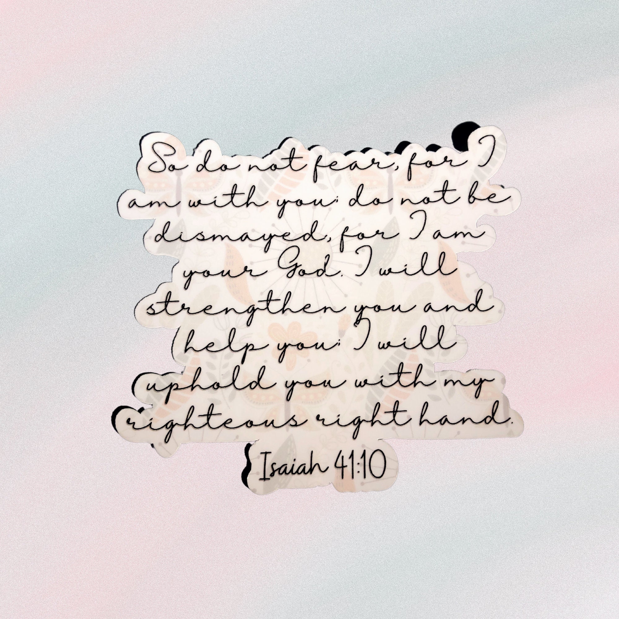 Isaiah Sticker Christian Sticker Waterproof Sticker | Etsy