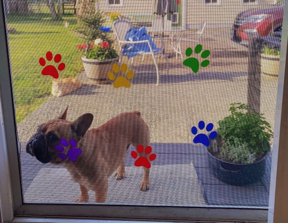 Paw Print Screen Decals Screen Visibility Decals for Dogs - Etsy Canada