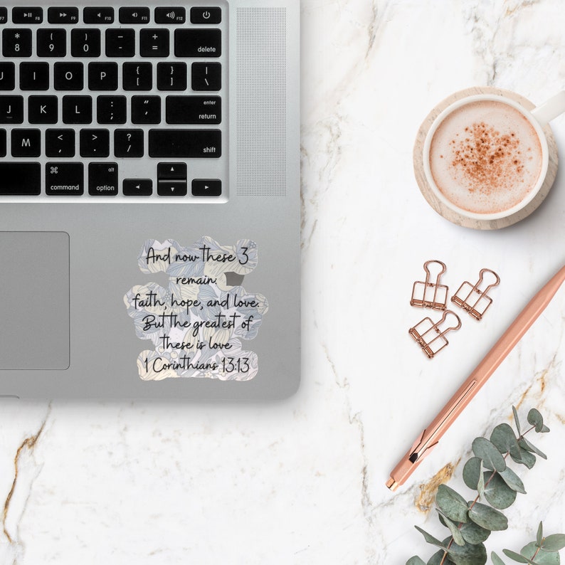 1 Corinthians 13:13 Sticker Waterproof Sticker Christian - Etsy