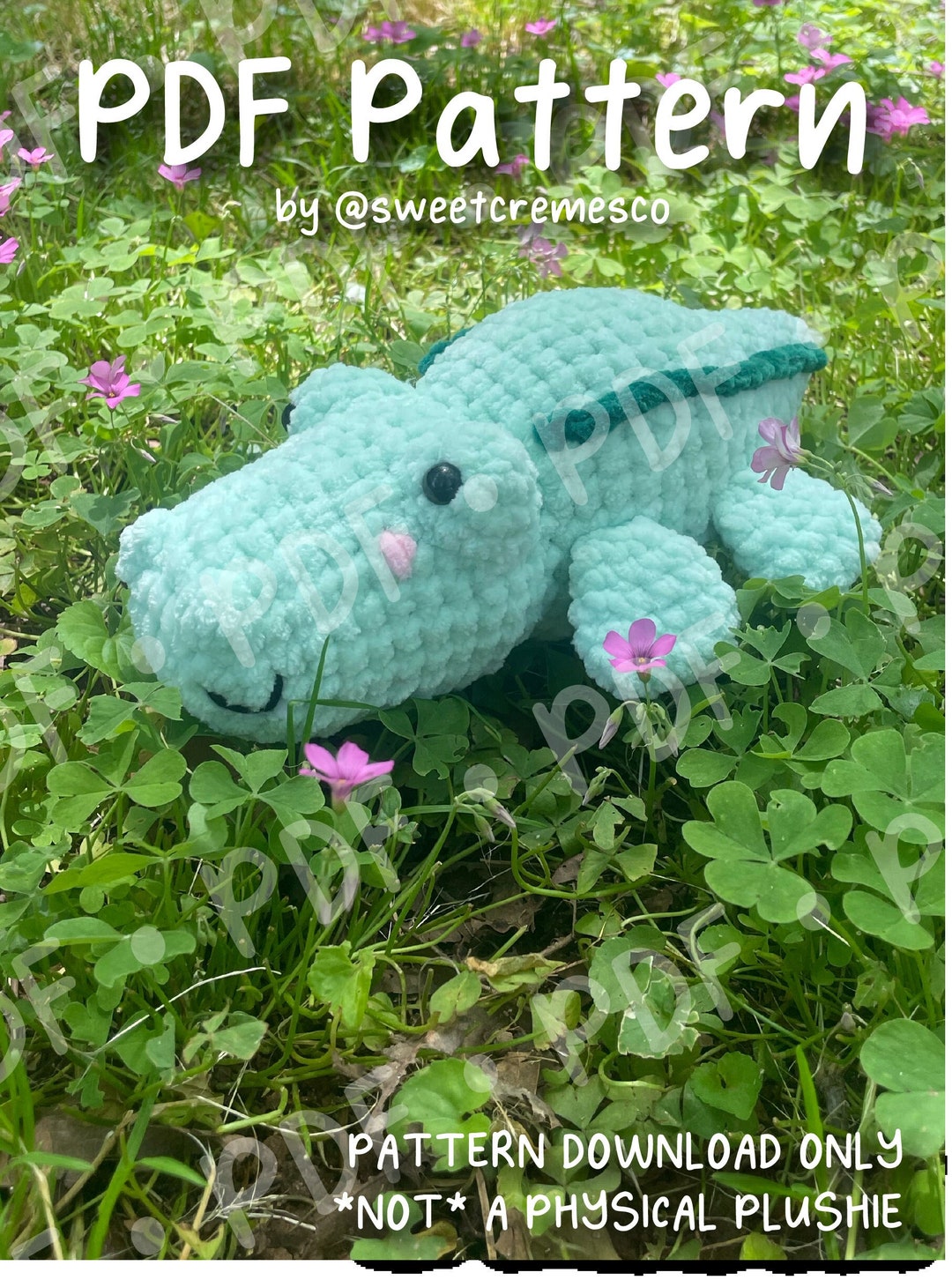 Newt the Alligator Crochet Pattern PDF Download - Etsy