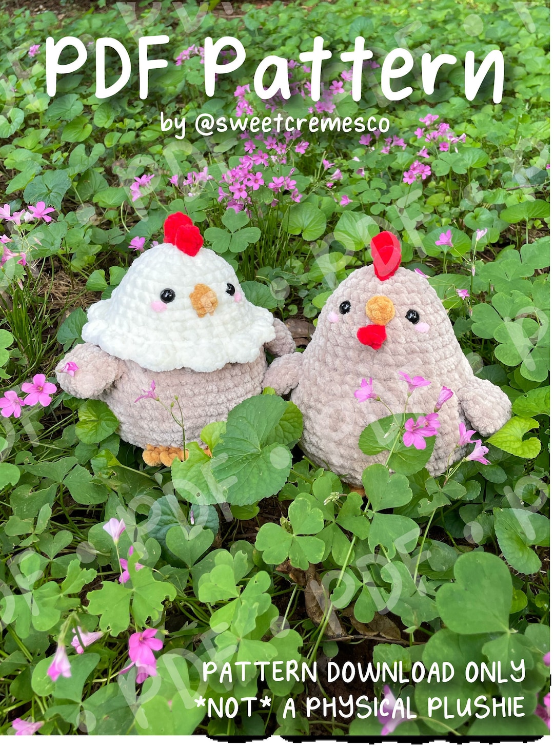 Chicken Crochet Pattern PDF Download - Etsy