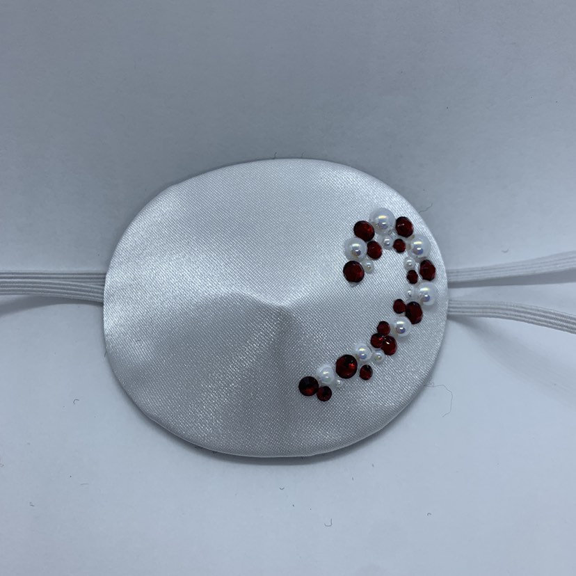 Eye Patch Eyepatch Holiday Themed Candy Cane White With - Etsy