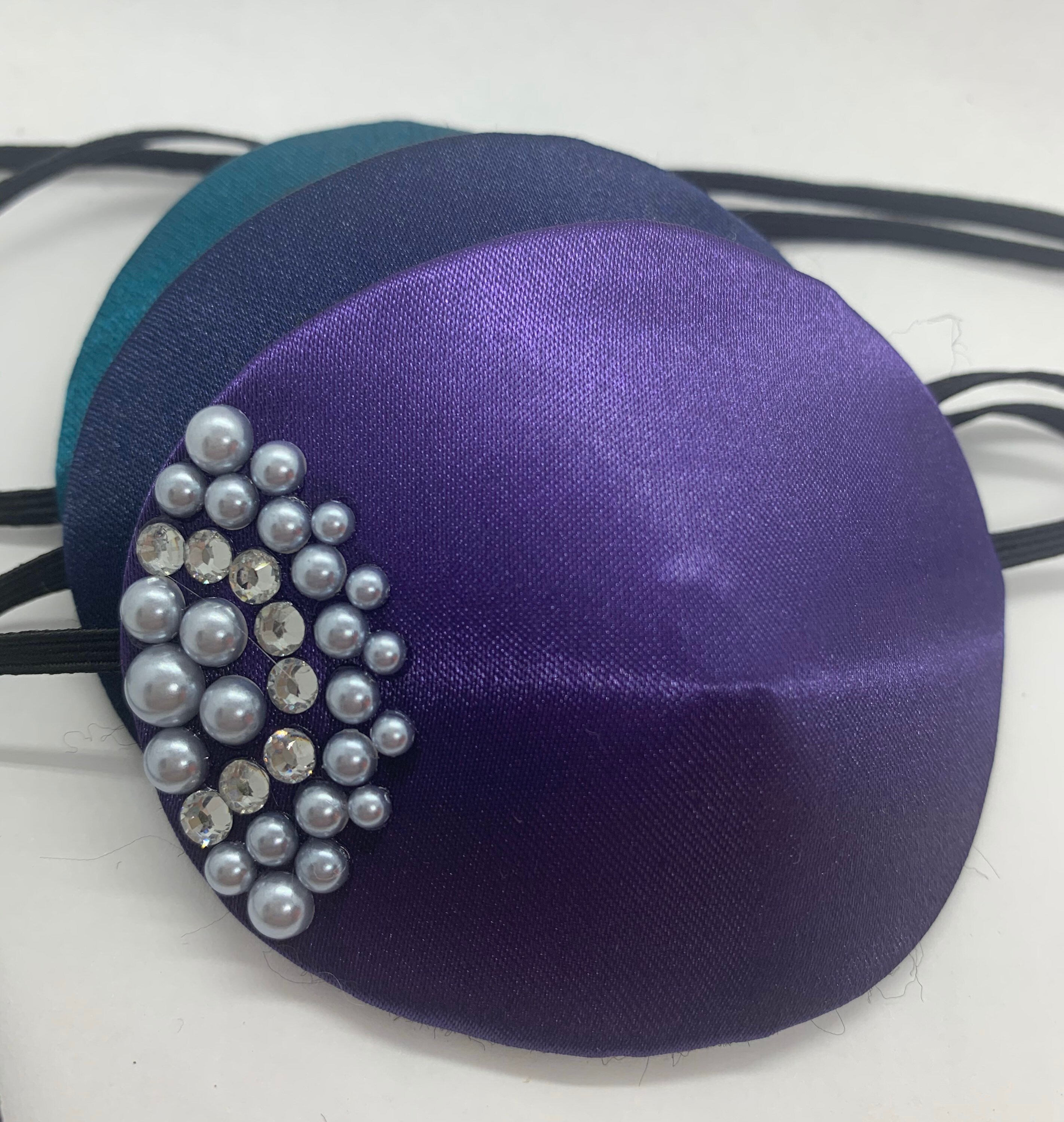 Eye Patch With Jewel/pearl Embellishment Eyepatch - Etsy