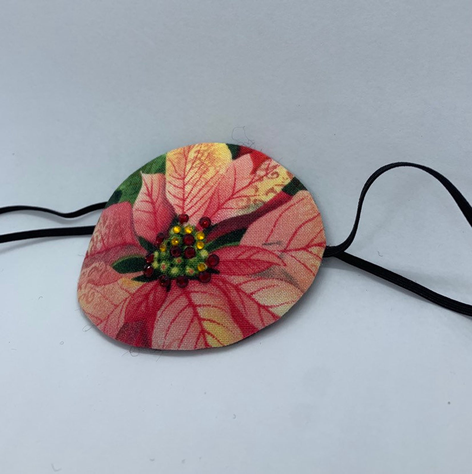 Eye Patch Eyepatch Holiday Themed Candy Cane White With - Etsy