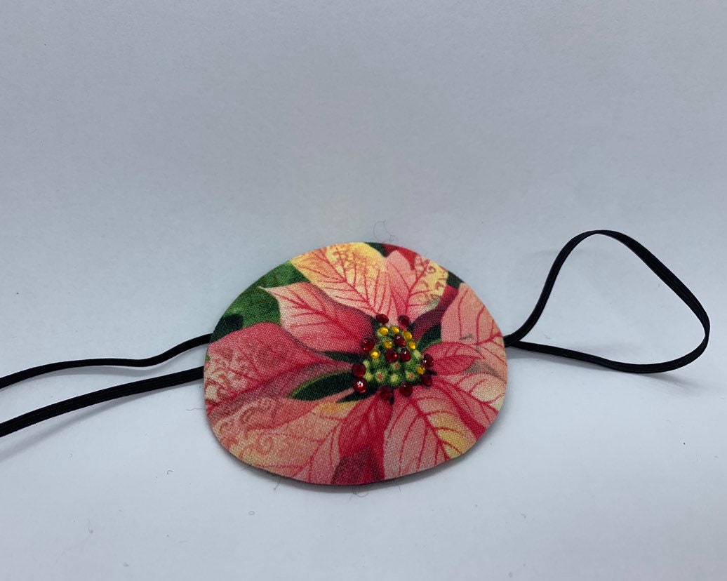 Eye Patch Eyepatch Holiday Themed Candy Cane White With - Etsy