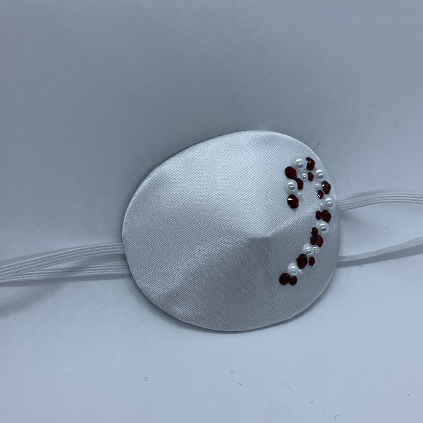 Eye Patch Eyepatch Holiday Themed Candy Cane White With - Etsy