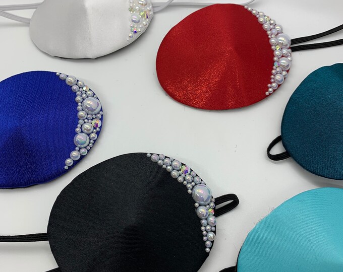 Pirate Eye Patch With Pearl Design | Etsy