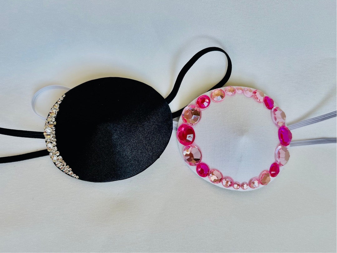 Eye Patch With Embellishments Eyepatch With Jewels and Pearls - Etsy