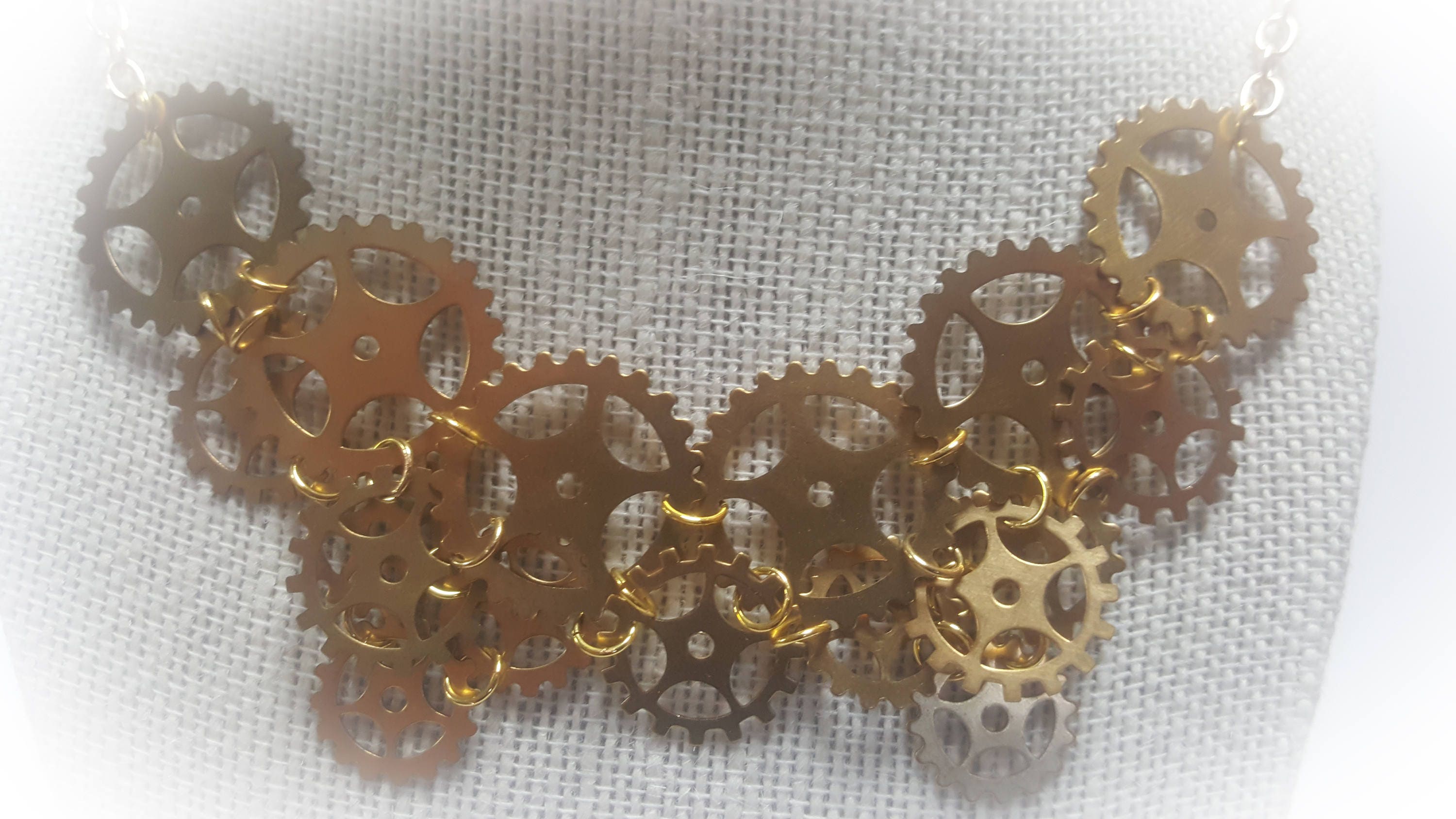 Suspended Gears Collar Necklace - Etsy