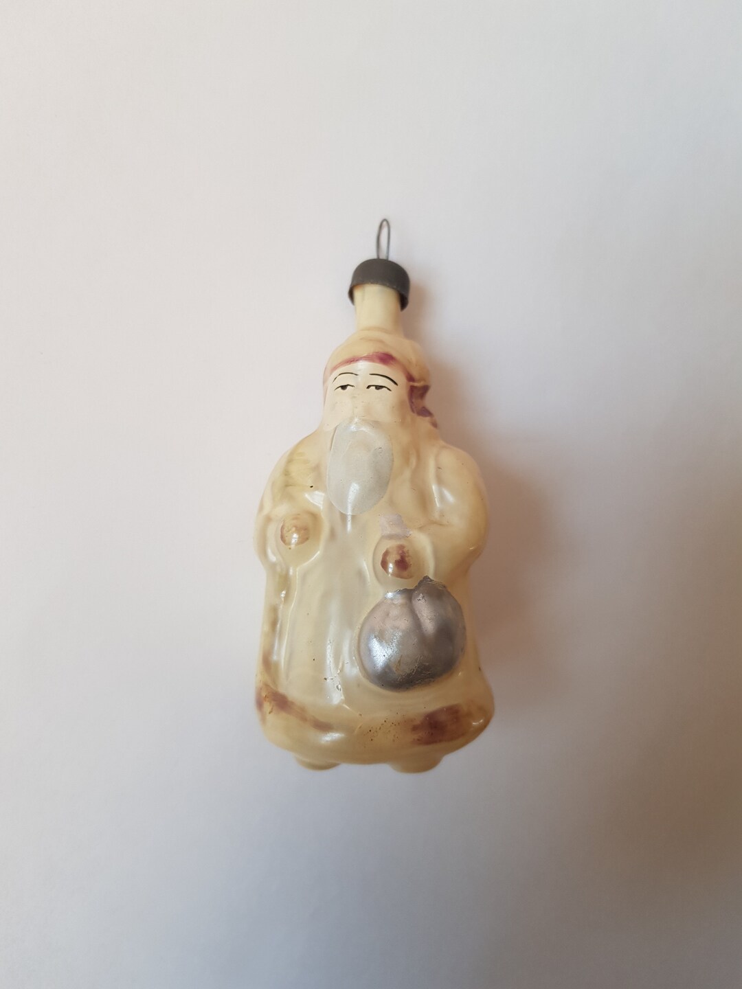 Ded Moroz,rare Vintage Christmas Glass Ornament,santa Claus,christmas ...