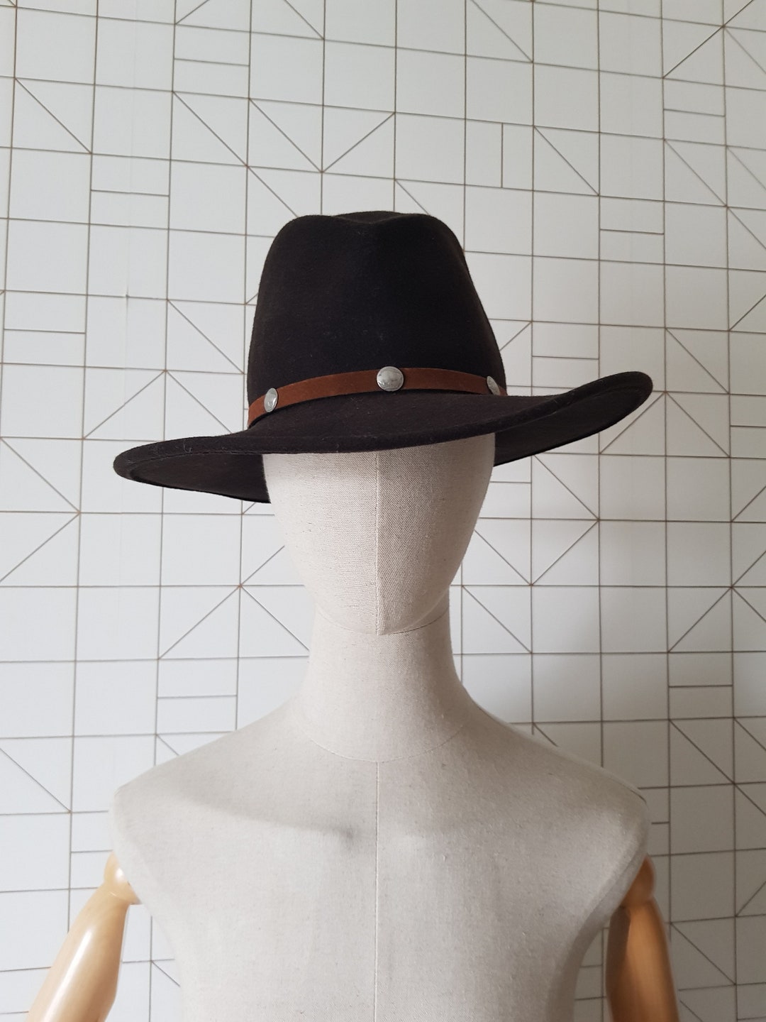 Vintage Stetson Wool Hat, Rancher Style Cowboy Hat, Rancher Style ...