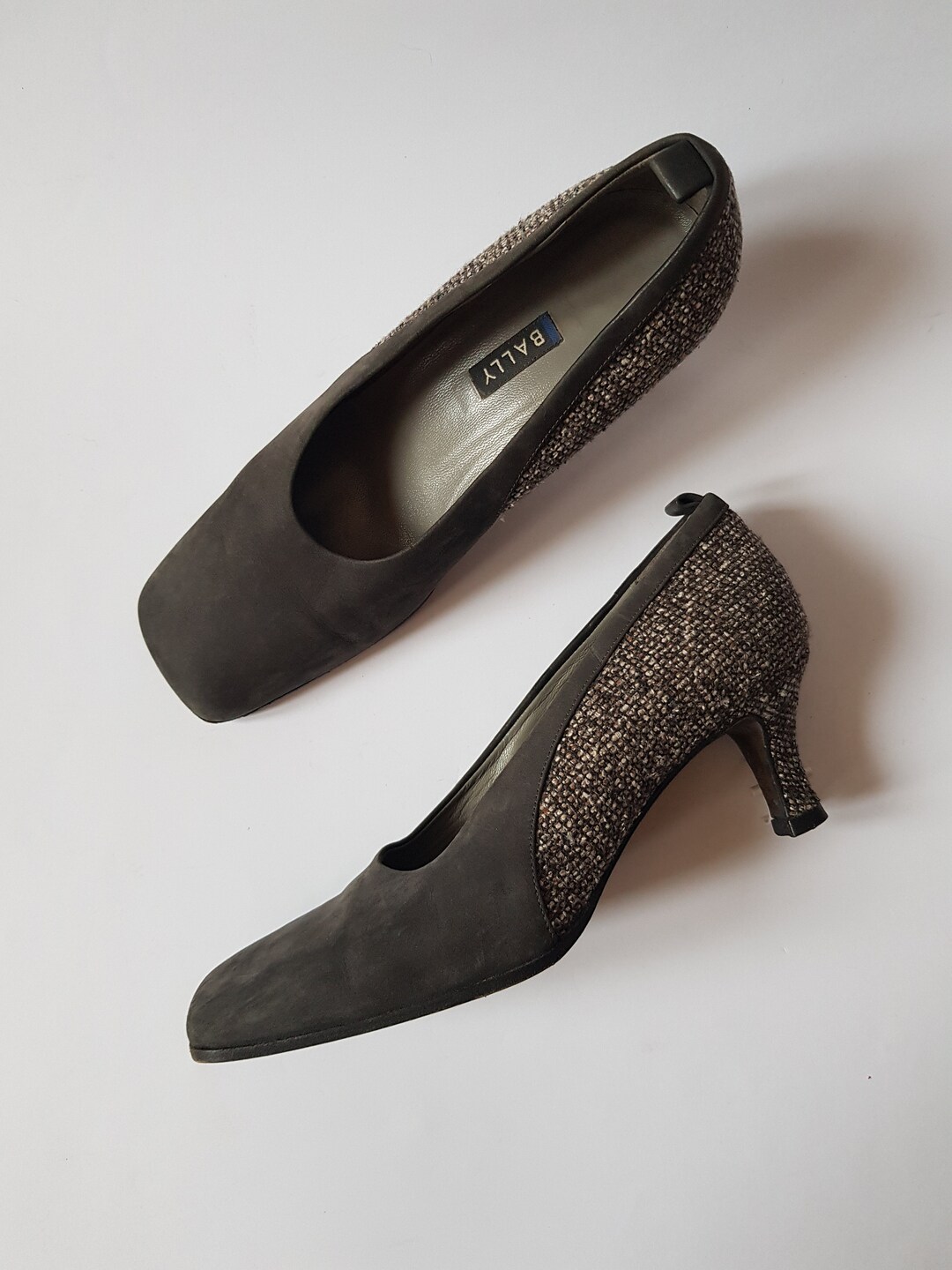 Vintage Bally Leather Pumps, Vintage Women 90's Bally, Leather Heels ...