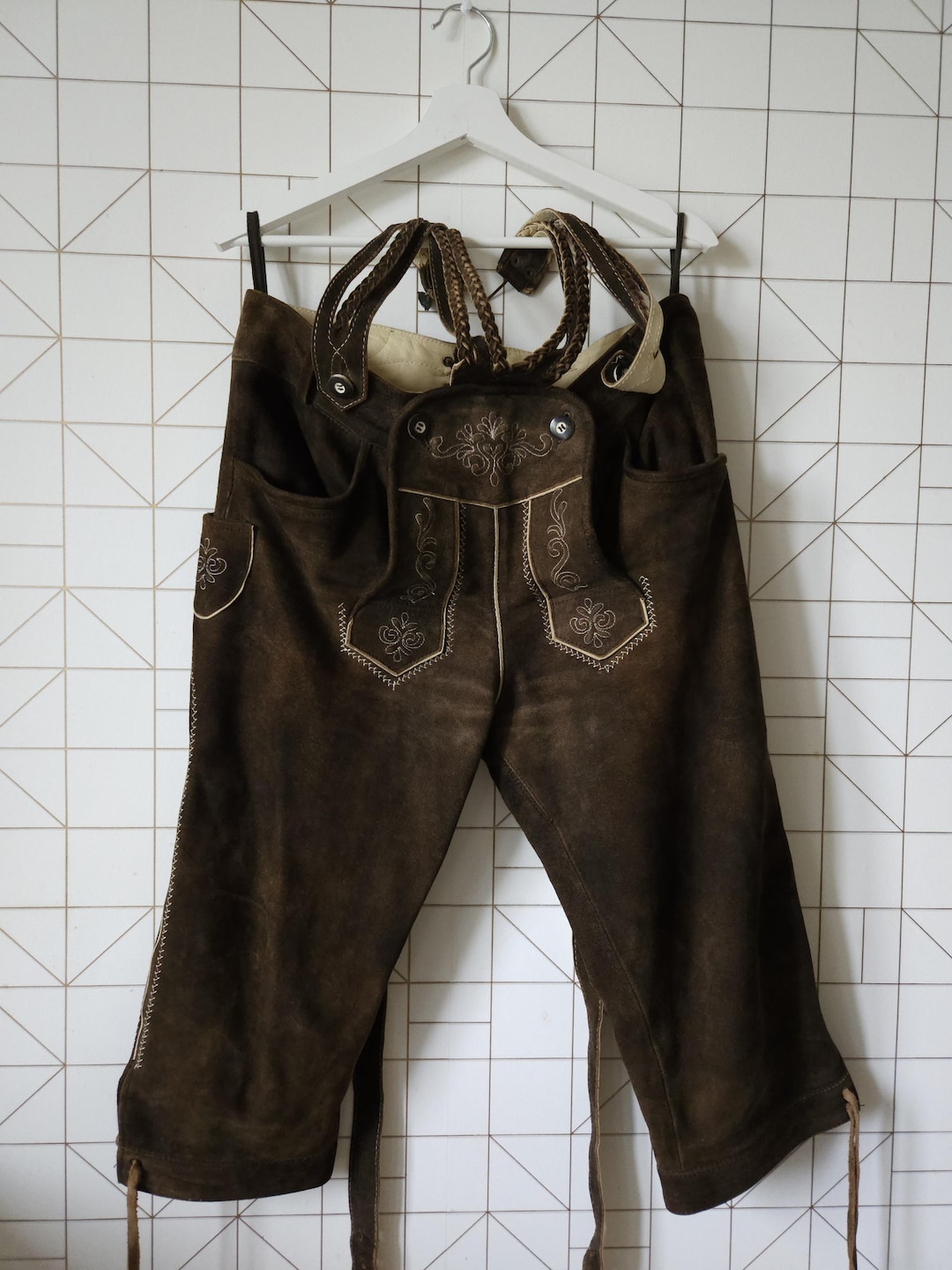 Vintage Leather Lederhosen Shorts, Austrian Oktoberfest Costume - Etsy