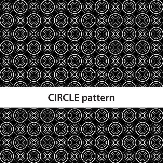 100 Colorful Circles Digital Paper, Seamless Pattern (12x12 JPG ...
