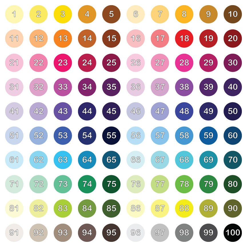 100 Colorful Circles Digital Paper, Seamless Pattern (12x12 JPG ...