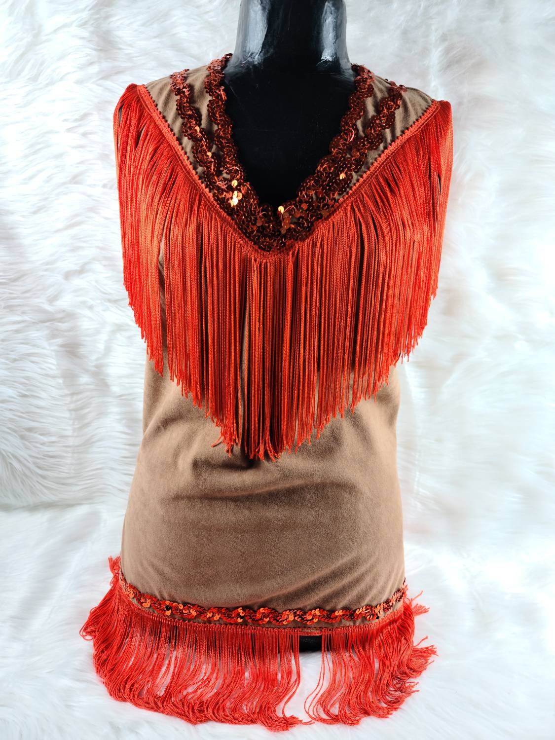 Super Cool Go Go Dancer Dress Pocahontas Costume Tassel - Etsy