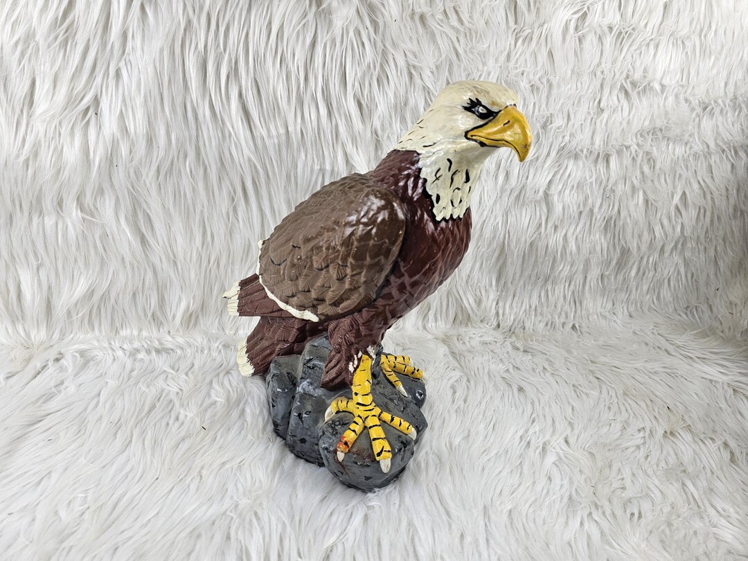 Vintage Super Cool 14in Ceramic Bald Eagle Statue - Etsy