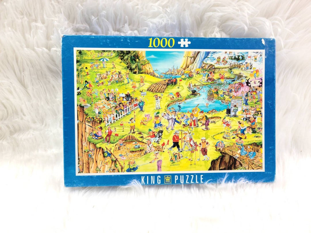 Vintage Jigsaw Puzzle 1000 Pieces. King Puzzle. Golf Gift - Etsy