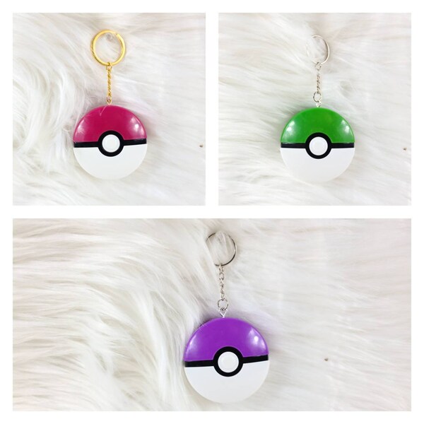 Pokeball Keychain - Etsy