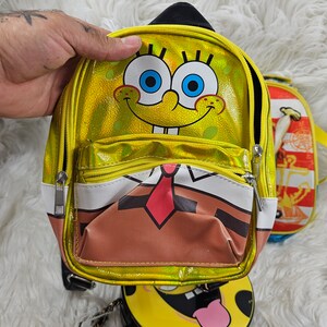 3 Rare Nickelodeon Viacom SPONGEBOB SQUAREPANT Backpack Lunchbox Bags ...