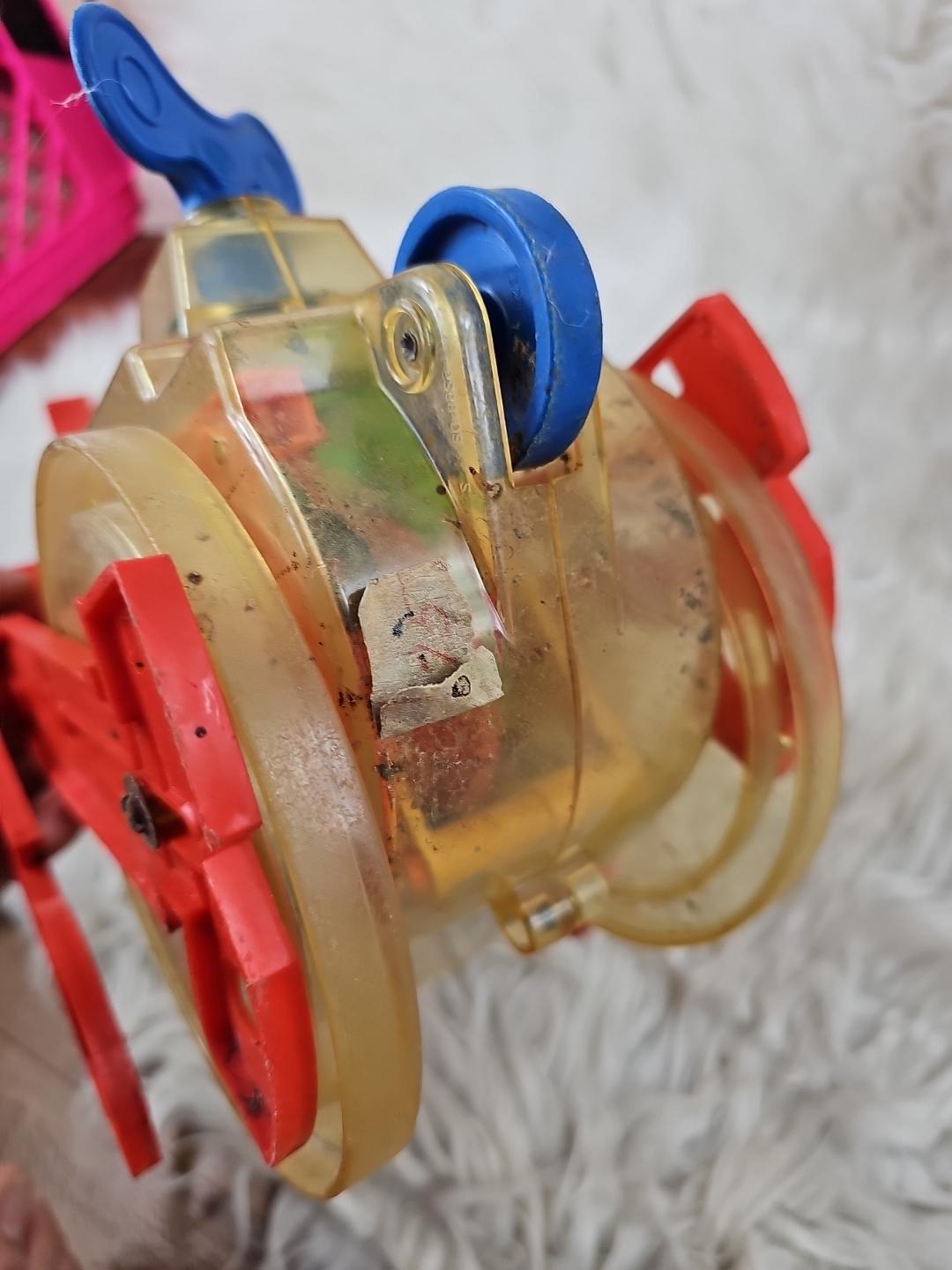 2 Vintage MR. MACHINE Robot Toys Ideal Toy Co. 1961 1977 Walk N Whistle ...