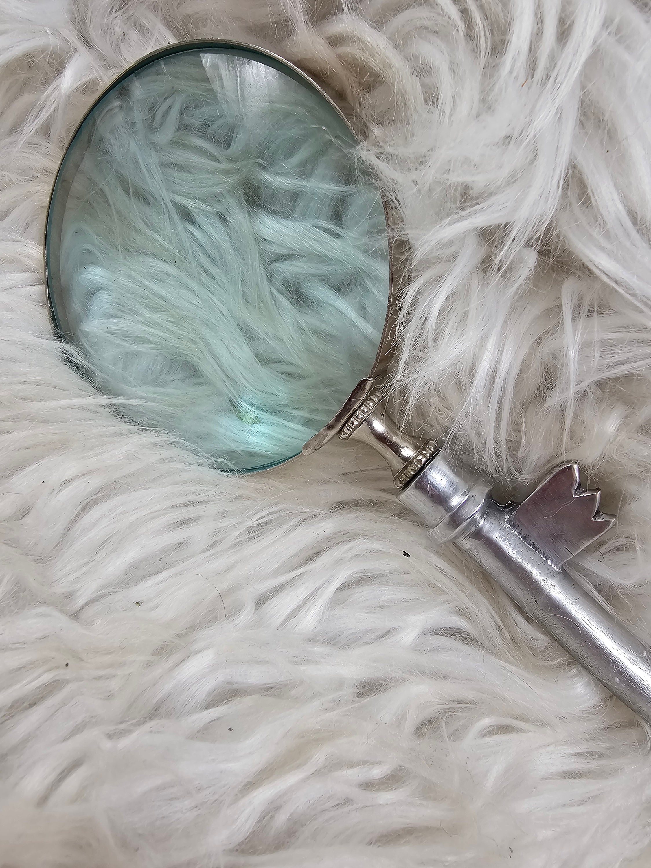 Rare Vintage Magnifying Glass Large Decorative Handheld Magnifier ...