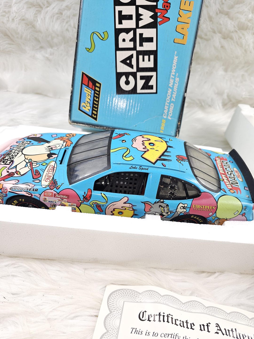 Vintage 1990s Cartoon Network Lake Speed Wacky Racing Die-cast NASCAR ...